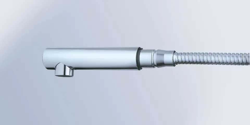 Grohe Flair - Grifo de fregadero con salida extraíble, cromo 32454000 ...