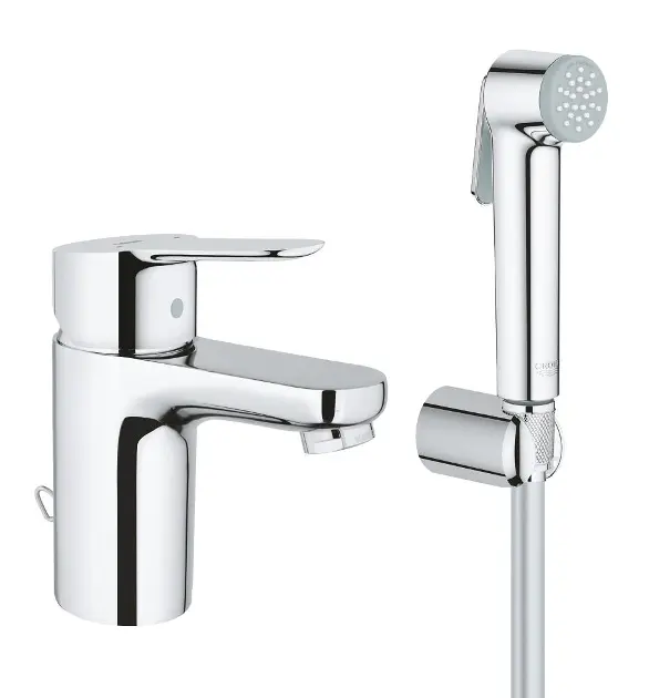 Grohe Start Edge - Bidetarmatur mit Ablaufgarnitur, Chrom 23345001 ...