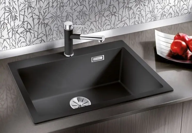 Blanco Pleon 8 - Silgranitspüle, 70x51 cm, Schwarz 525957 | Sanitino.at