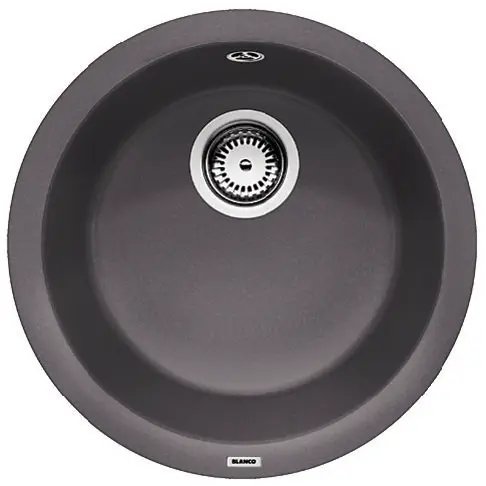 Blanco Rondo - Silgranit spoelbak, diameter 45 cm, gray rock 518910 ...