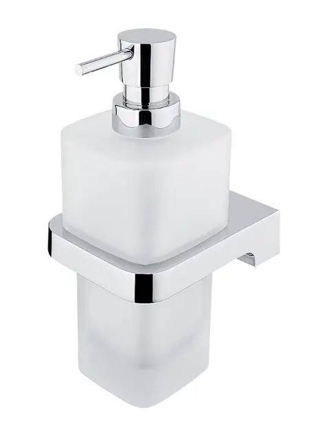 Nimco Maya - Dispenser di sapone liquido con supporto, vetro opaco ...