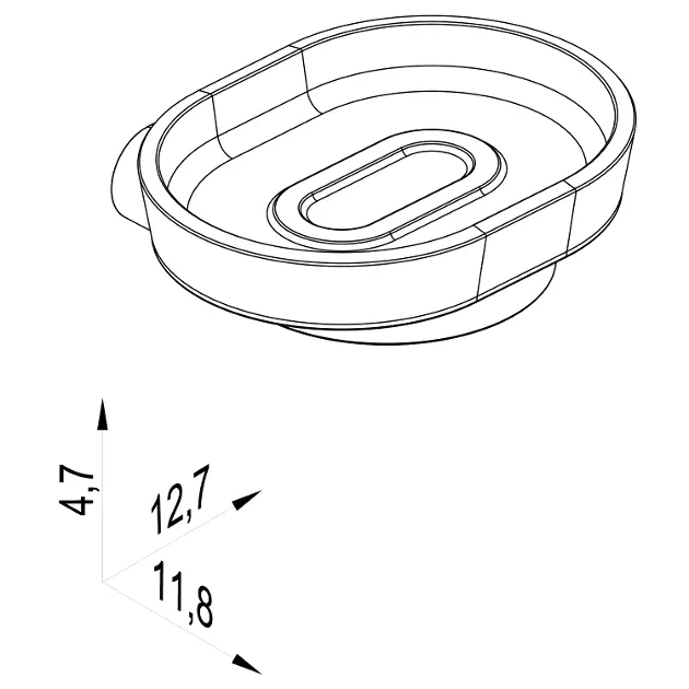 Sapho Mida - Seifenschale mit Halter, Glas matt/Chrom MA002 | Sanitino.at