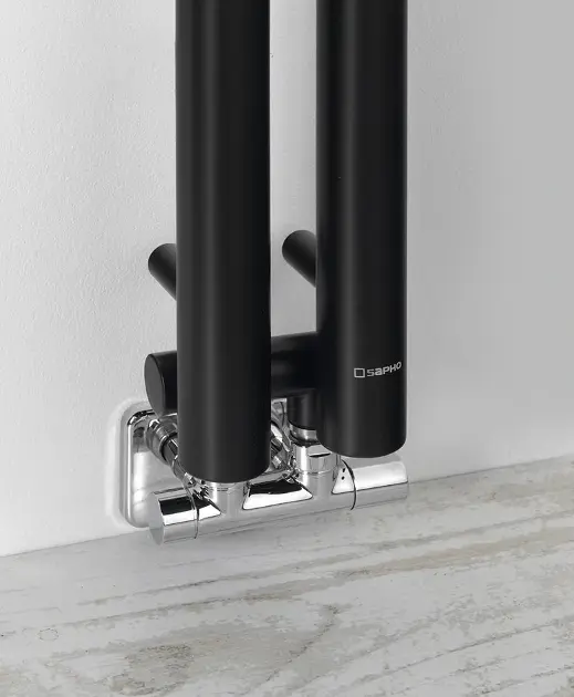 Sapho Pilon - Heizkörper, 12x180 cm, 310 W, schwarz matt IZ124 ...