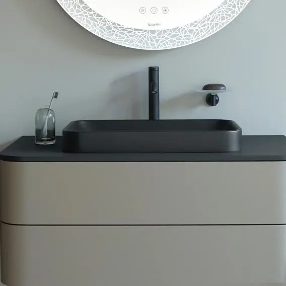 Duravit Happy D.2 Plus - Vasque à poser, 60x40 cm, sans trop-plein ...