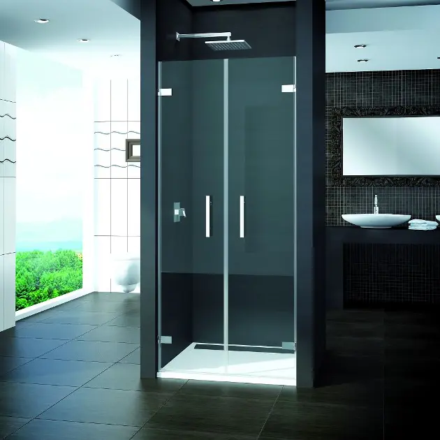 SanSwiss Pur - Kétszárnyú ajtók, ATYP, 1250 mm-ig - króm, üvegcsalád ...