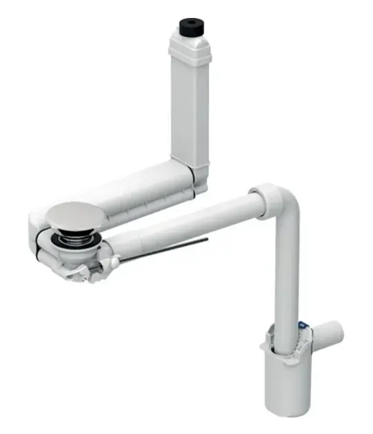 Geberit ONE - Platzsparender Siphon mit Ablauf, geeignet für ...