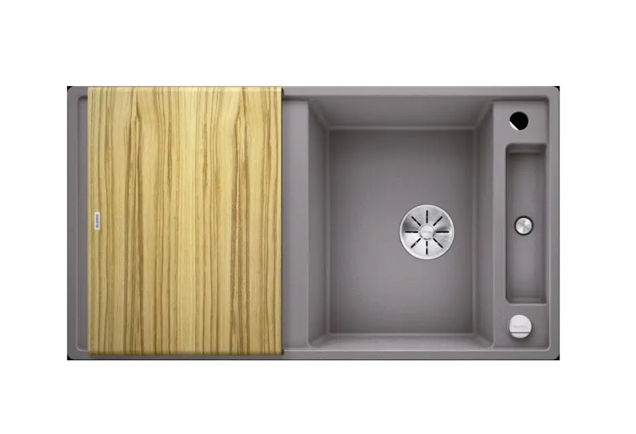 Blanco Axia III 5 - Silgranit spoelbak, 92x51 cm, met accessoires, InFino, aluminium 523207 ...