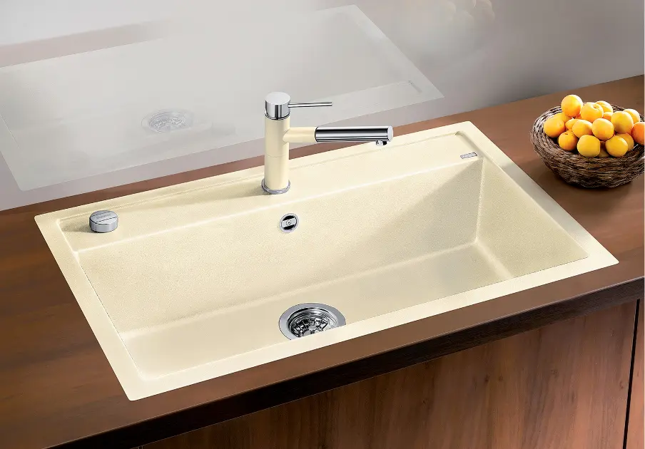Blanco Dalago 8 - Évier en silgranite, 82x51 cm, avec commande de ...