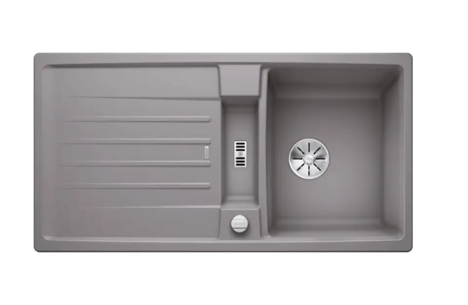 Blanco Lexa 5 - Lavello in silgranit, 95x50 cm, InFino, color alluminio ...