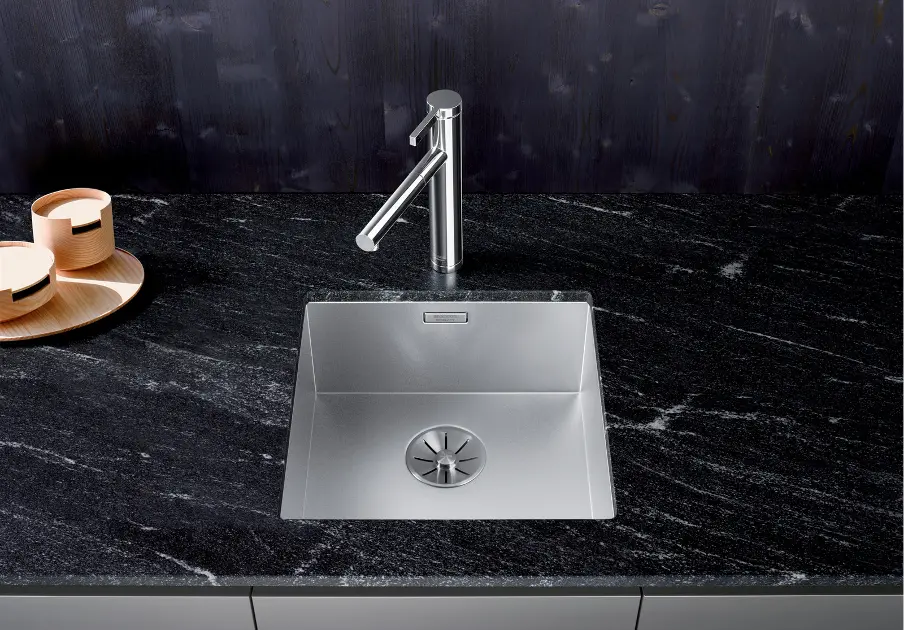Blanco Zerox 400 - Évier, 44x44 cm, inox Durinox 521558 | Sanitino.fr