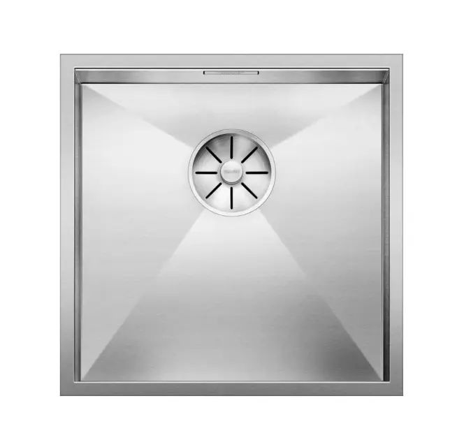 Blanco Zerox 400 - Spoelbak, 44x44 cm, rvs 521585 | Sanitino.nl