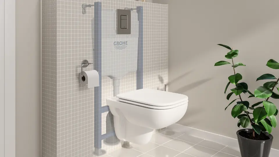 Grohe Solido - Set de bâti-support, cuvette Edge Ceramic et abattant ...