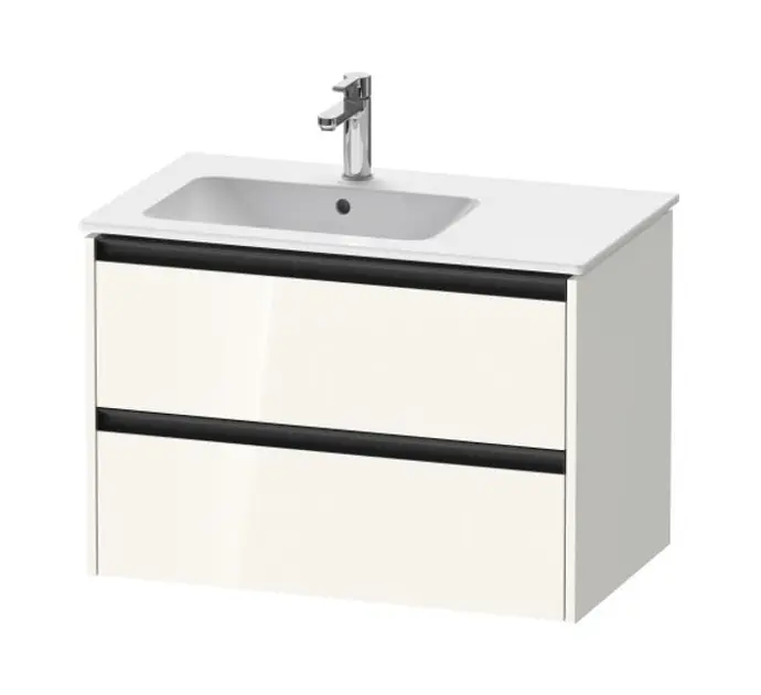 Duravit Ketho.2 - Dulap bază pentru lavoar, 55x81x48 cm, 2 sertare, alb ...