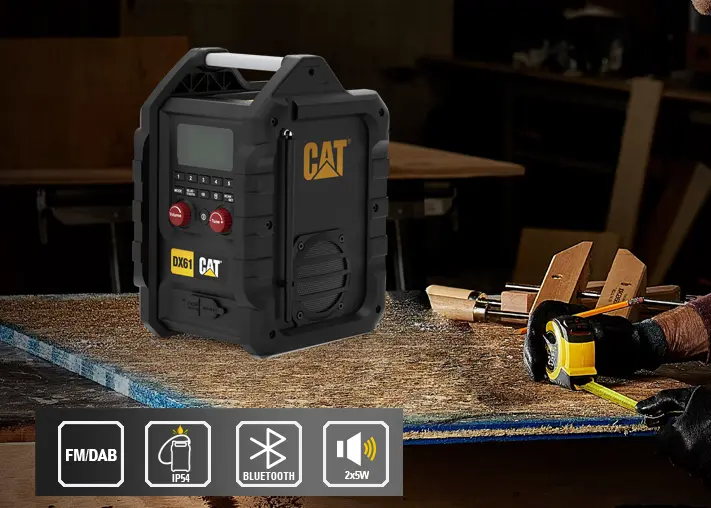 Caterpillar Unelte - Radio de chantier/atelier DX61B | Sanitino.ro
