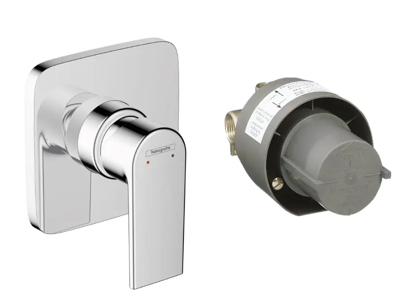 Hansgrohe Vernis Shape - Unterputz-Duscharmatur, mit Körper, Chrom ...