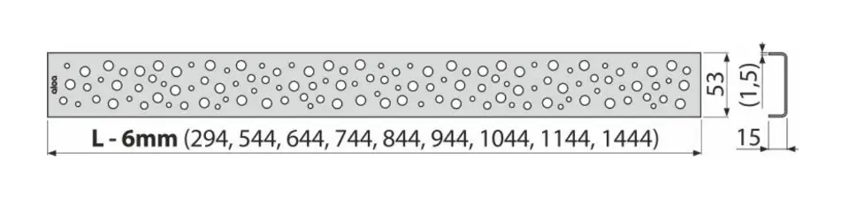 Alcadrain Roste - Rost für lineare Duschrinne 55 cm, Edelstahl poliert ...