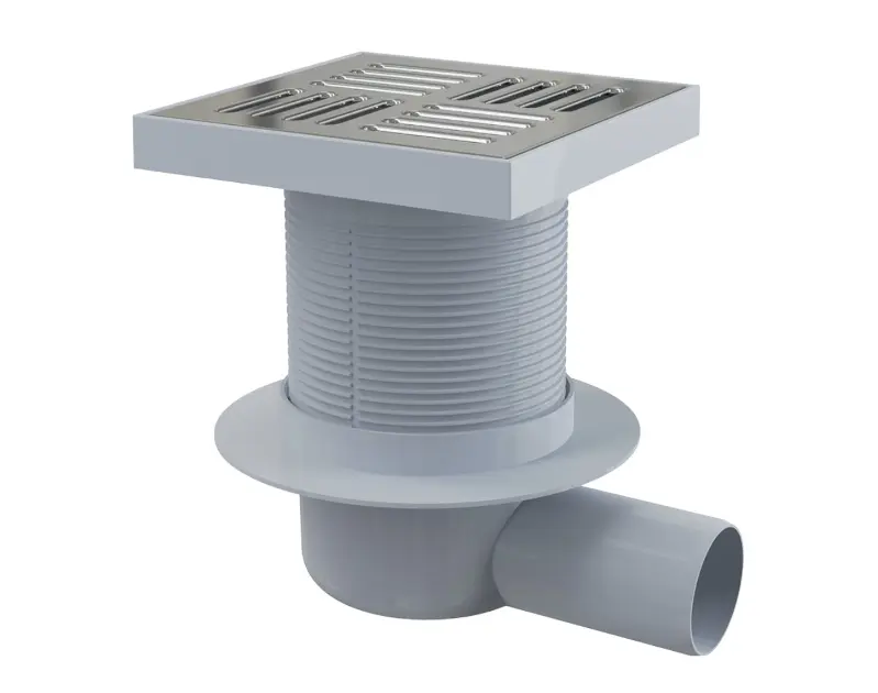 Alcadrain Odtokové kanálky - Podlahová vpust boční 15x15 cm, průměr 5 ...