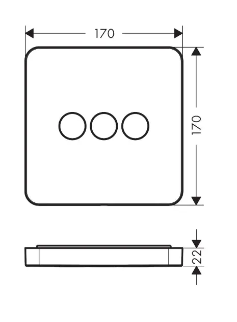 Axor ShowerSelect - Divertor de închidere și comutare pentru 3 ...