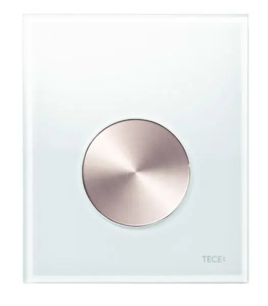 Tece TECEloop - Urinal-Betätigungsplatte, Anti-Fingerprint-Oberflächenbehandlung, Glas weiß ...