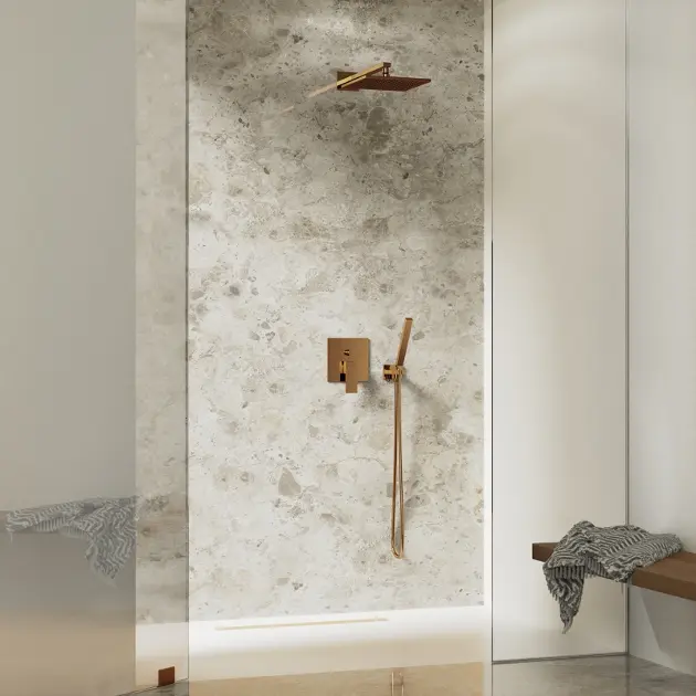 Steinberg 160 - Unterputzarmatur für 2 Verbraucher, Rotgold 160 2103 3 ...