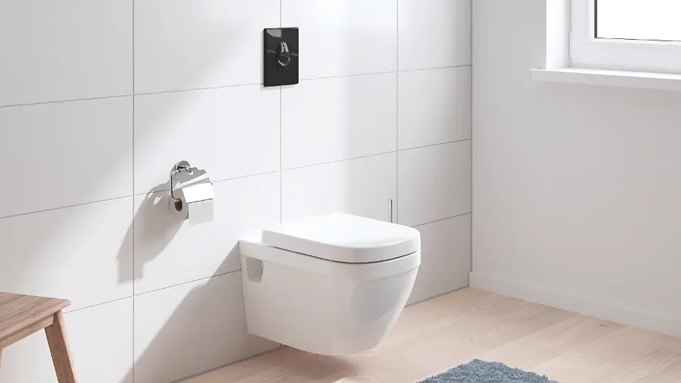 Grohe QuickFix Start - Pulsador de descarga, negro brillante 38964KV0 ...