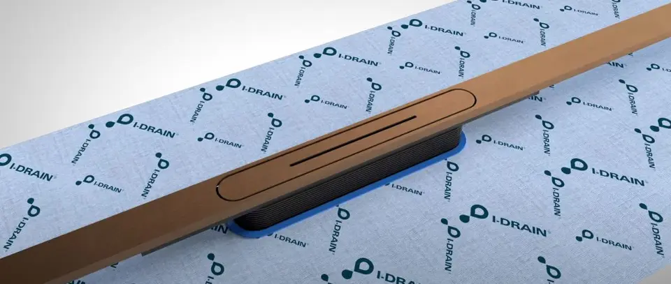 I-Drain AIO - Sprchový žľab s hydroizoláciou, dĺžka 115 cm, s roštom ...