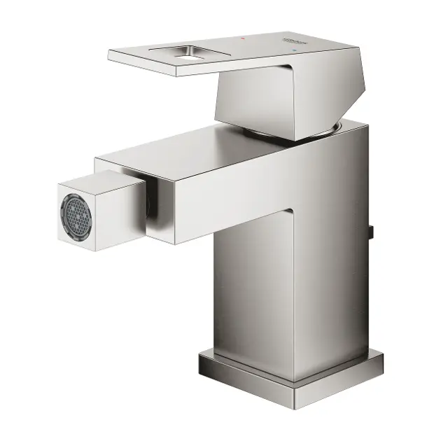 Grohe Eurocube - Bidetkraan met waste, supersteel 23138DC0 | Sanitino.nl