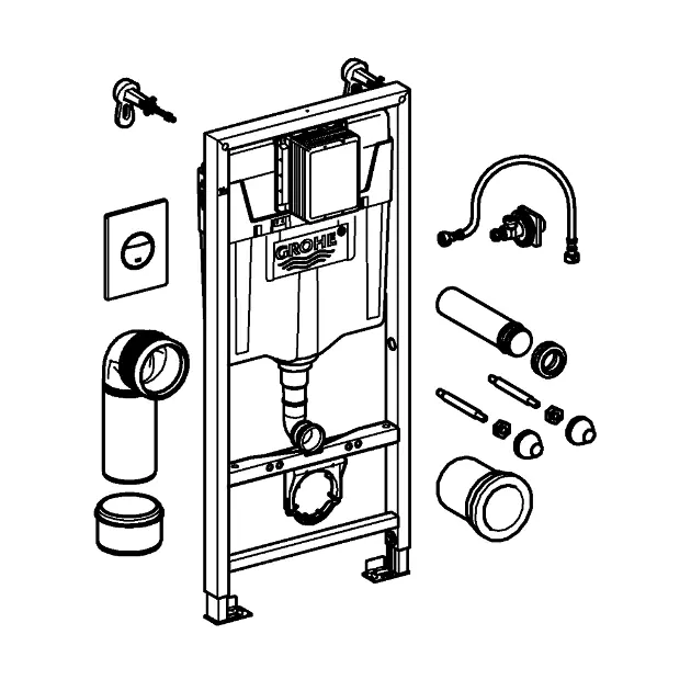 Grohe Rapid SL - Set de bâti-support et la plaque Nova Cosmopolitan ...
