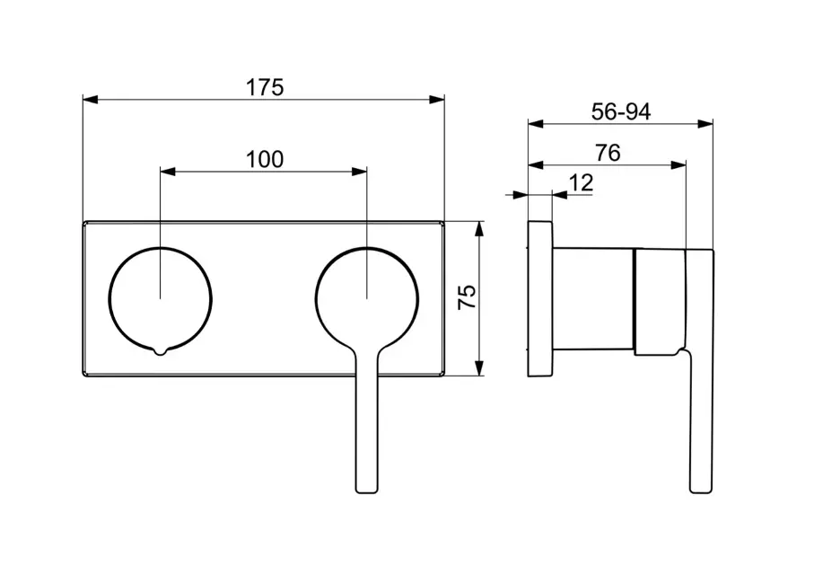 Hansa Vantis Style - Unterputz-Wannenarmatur, verchromt 54829007 ...
