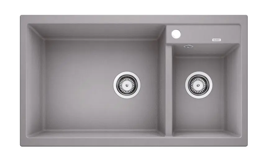 Blanco Metra 9 - Silgranitspüle, 86x50 cm, Aluminium 513268 | Sanitino.de