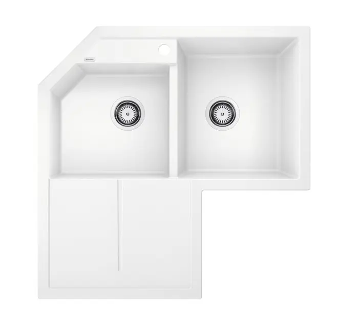 Blanco Metra 9 - Évier en silgranit, 83x83 cm, blanc 515568 | Sanitino.fr