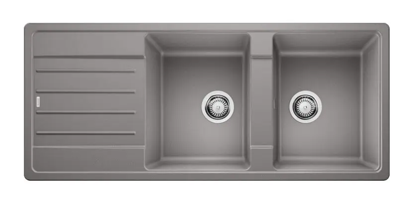 Blanco Legra 8 - Fregadero silgranite 116x50 cm, Aluminio 523164 ...