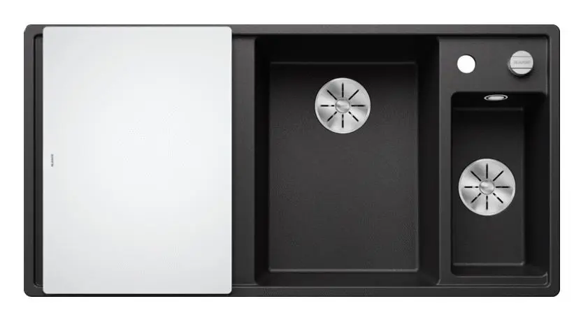 Blanco Axia III 6 - Silgranit spoelbak, 100x51 cm, met afvoerbediening en toebehoren, InFino ...