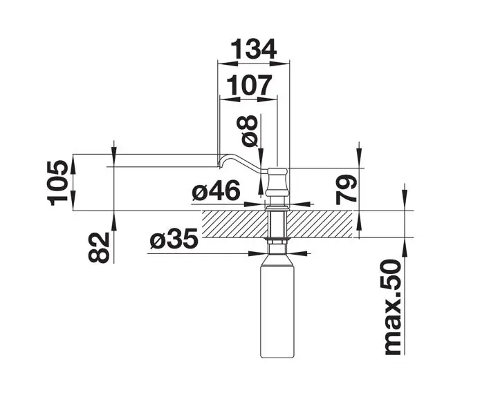 Blanco Doplňky - Dávkovač saponátu Vicus, chrom 524290 | Sanitino.cz
