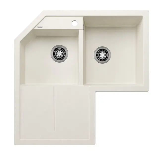 Blanco Metra 9 - Évier en silgranit, 83x83 cm, blanc doux 526801 ...