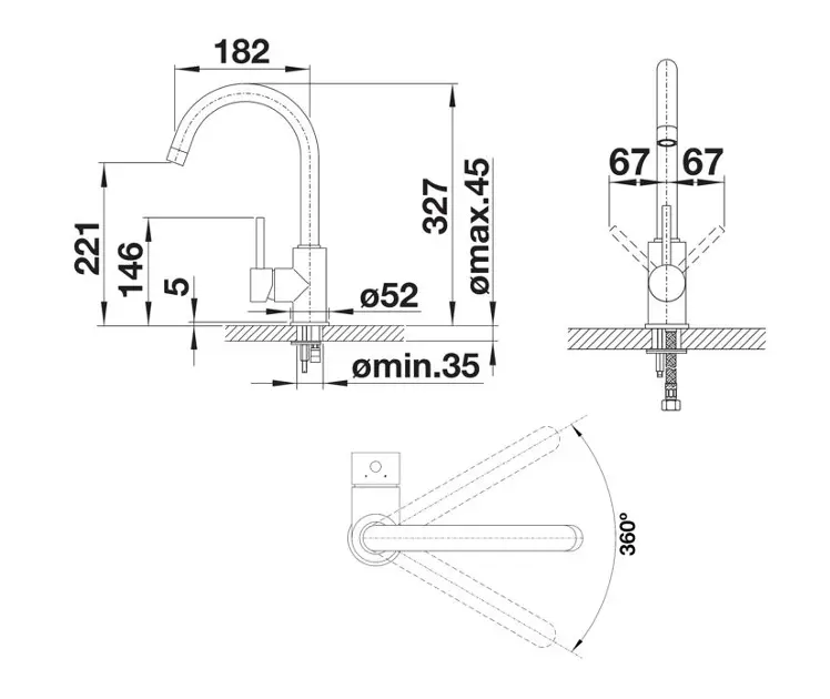 Blanco Mida - Spültischarmatur, weiß/chrom 526965 | Sanitino.at