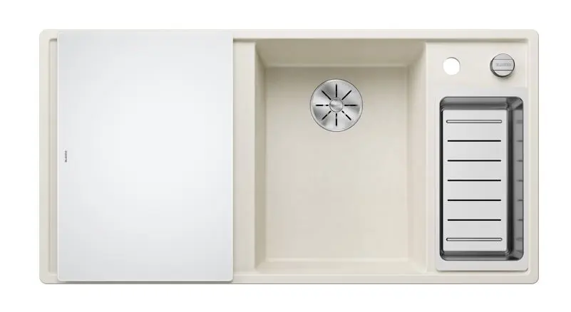 Blanco Axia III 6 - Silgranitspüle, 100x51 cm, mit Ablaufsystembedienung und Zubehör, InFino ...