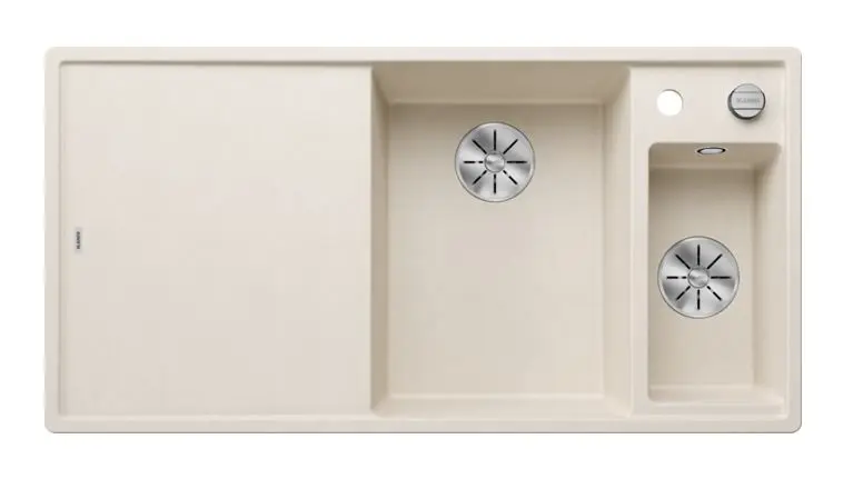 Blanco Axia III 6 - Silgranitspüle, 100x51 cm, mit Ablaufsystembedienung und Zubehör, InFino ...