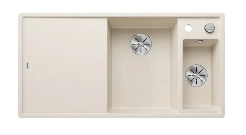 Blanco Axia III 6 - Silgranitspüle, 100x51 cm, mit Ablaufsystembedienung und Zubehör, InFino ...