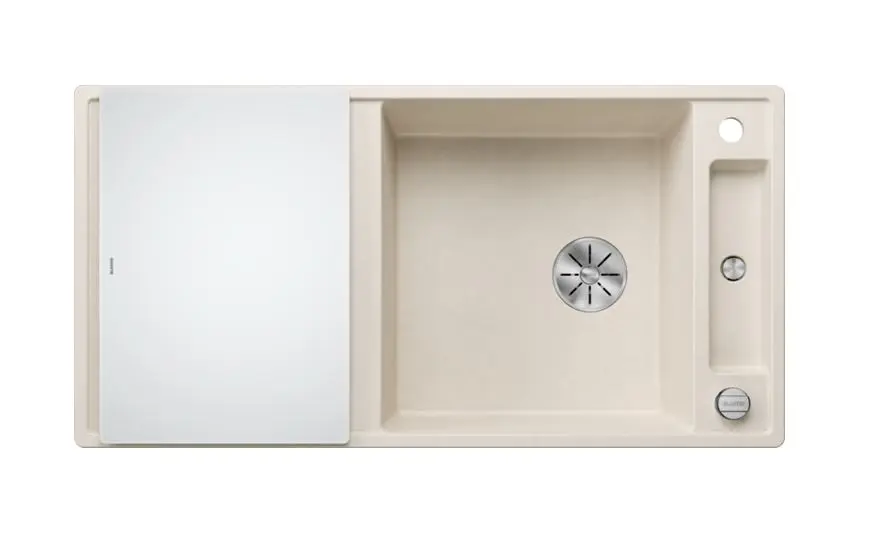 Blanco Axia III XL 6 - Silgranitspüle, 100x51 cm, mit Ablaufsystembedienung und Zubehör, InFino ...