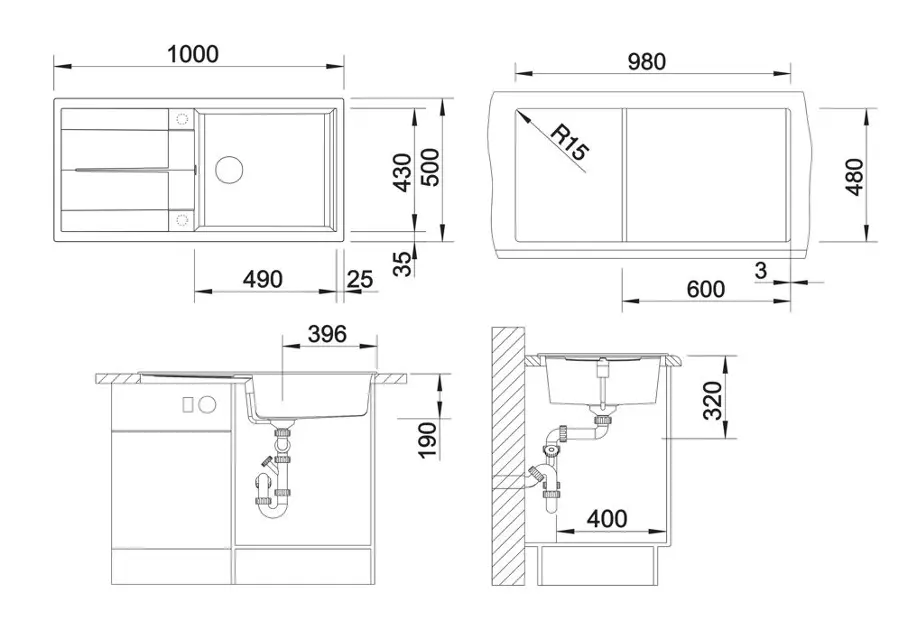 Blanco Metra XL 6 - Silgranitspüle, 100x50 cm, soft weiß 527124 ...