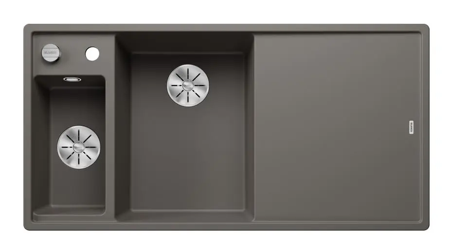 Blanco Axia III 6 - Silgranitspüle, 100x51 cm, mit Ablaufsystembedienung und Zubehör, InFino ...