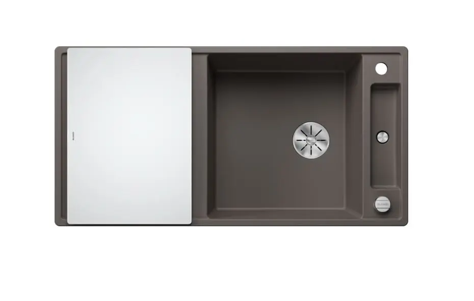 Blanco Axia III XL 6 - Silgranitspüle, 100x51 cm, mit Ablaufsystembedienung und Zubehör, InFino ...