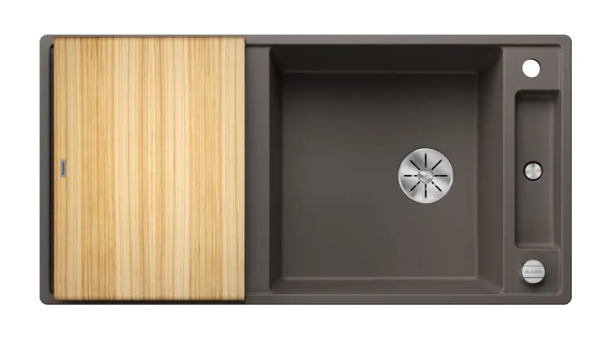 Blanco Axia III XL 6 - Silgranit spoelbak, 100x51 cm, met afvoerbediening en toebehoren, InFino ...