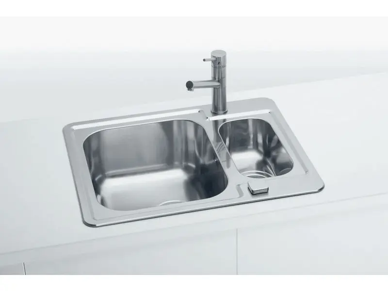 Alveus Line Maxim - Spüle, 62x50 cm, mit Ablaufbedienung, Edelstahl ...