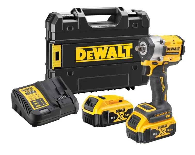 DeWALT Werkzeuge - 18V Akku-Schlagschrauber, 2 x 5,0 Ah XR Akkus, Ladegerät DCF921P2T | Sanitino.at