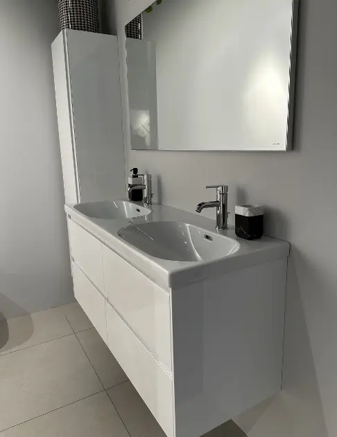 Laufen Lani - Mueble de lavabo, 118x45x52 cm, 4 cajones, blanco ...