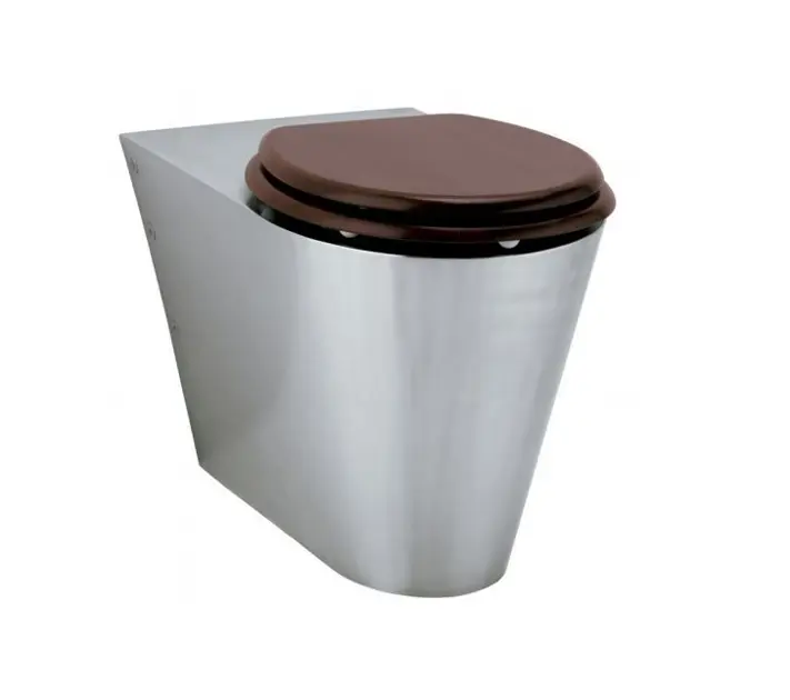 Sanela WC en inox - Cuvette de toilette sur pied, anti-vandalisme, inox ...