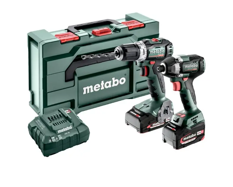 Metabo Werkzeuge - 18V Akku-Bohrschrauber und Schlagschrauber-Set, 1x 2 ...