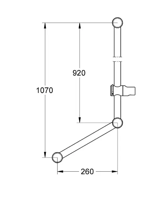 Grohe Relexa - Duschstange mit Halterung, 90 cm, Chrom 28587000 ...